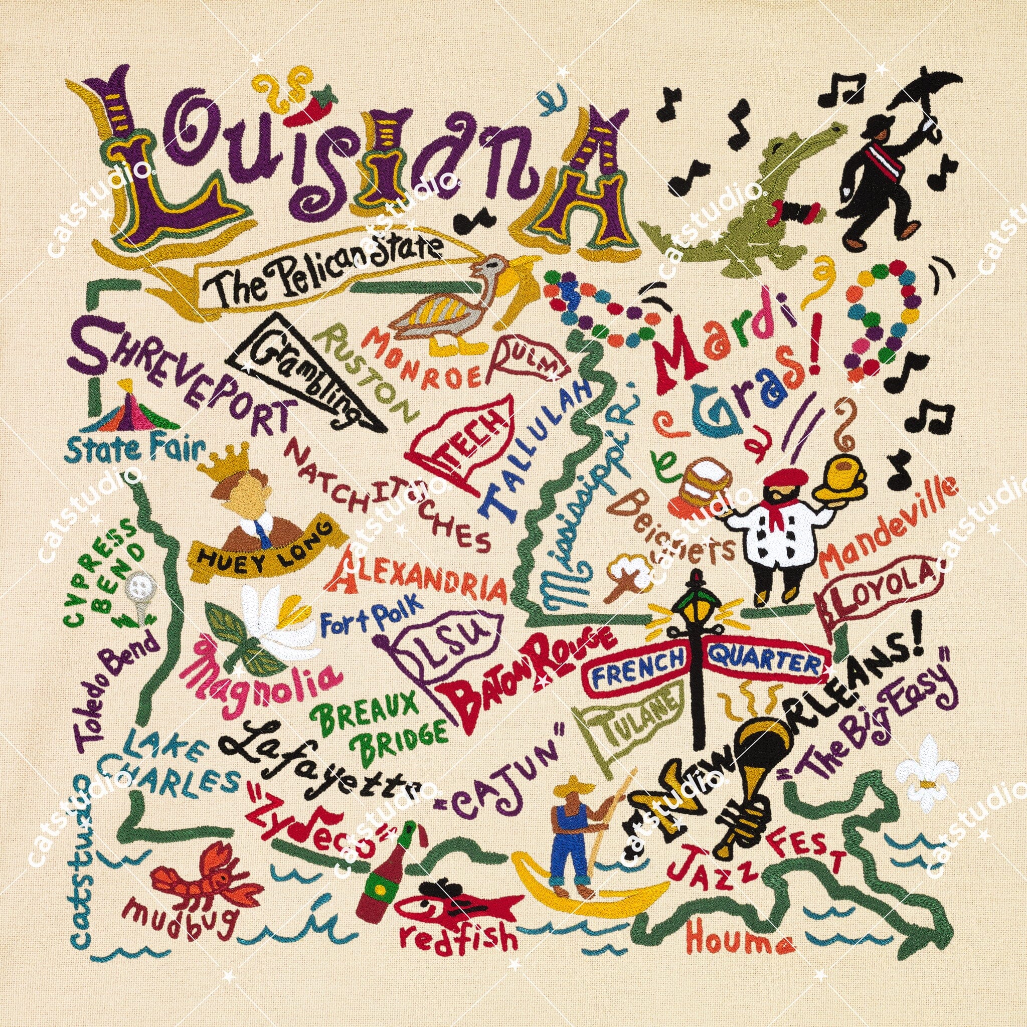 Louisiana Fine Art Print | State Collection by catstudio – catstudio