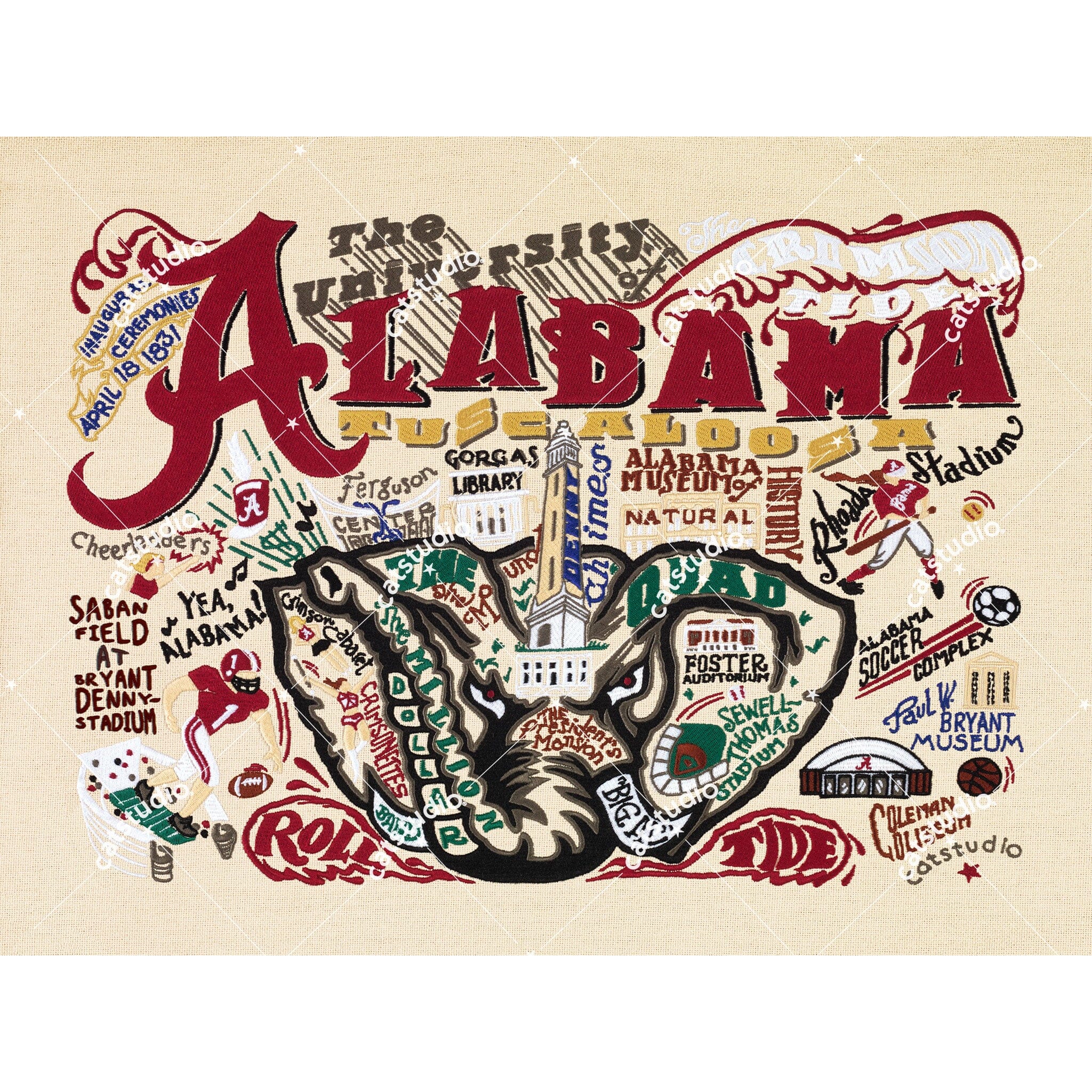 University of Alabama Fine Art Print | Collegiate Collection by ...