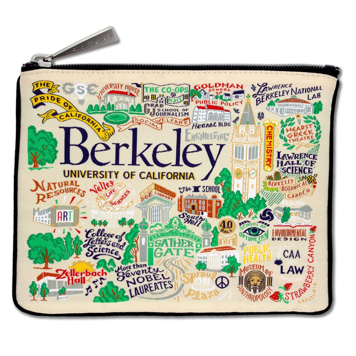 UC Berkeley (Cal) Zip Pouch | Collegiate Collection by catstudio ...