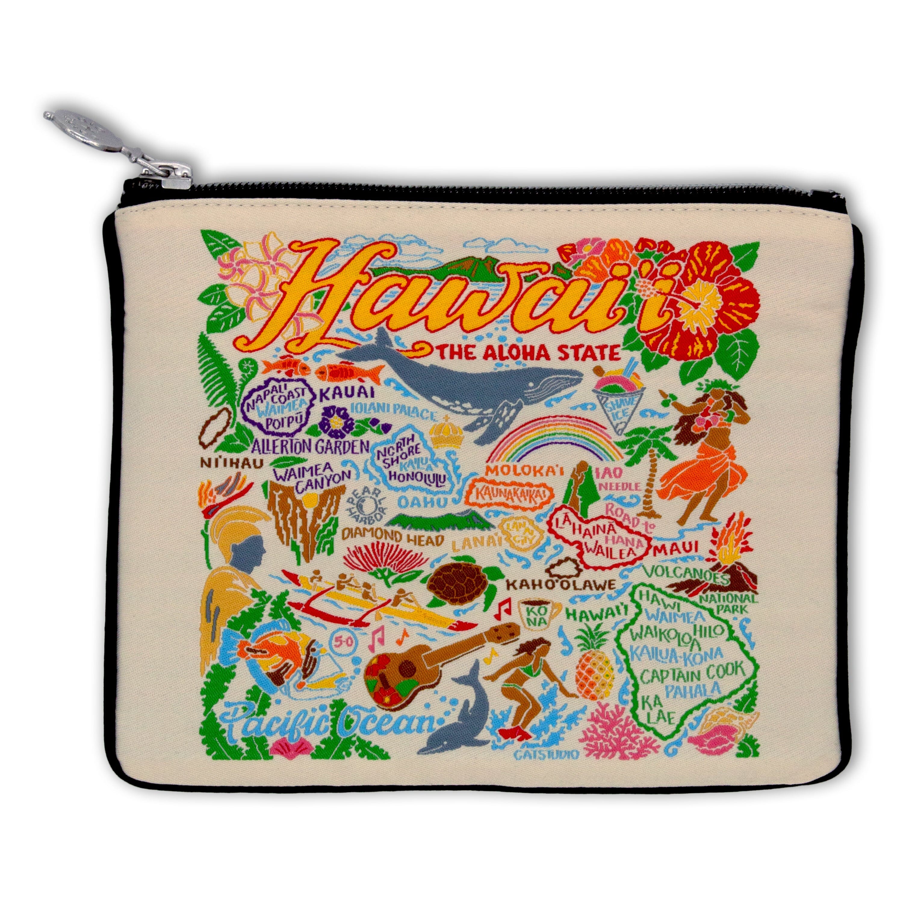 Hawaiian Isles Zip Pouch | Hawaii Collection by catstudio – catstudio
