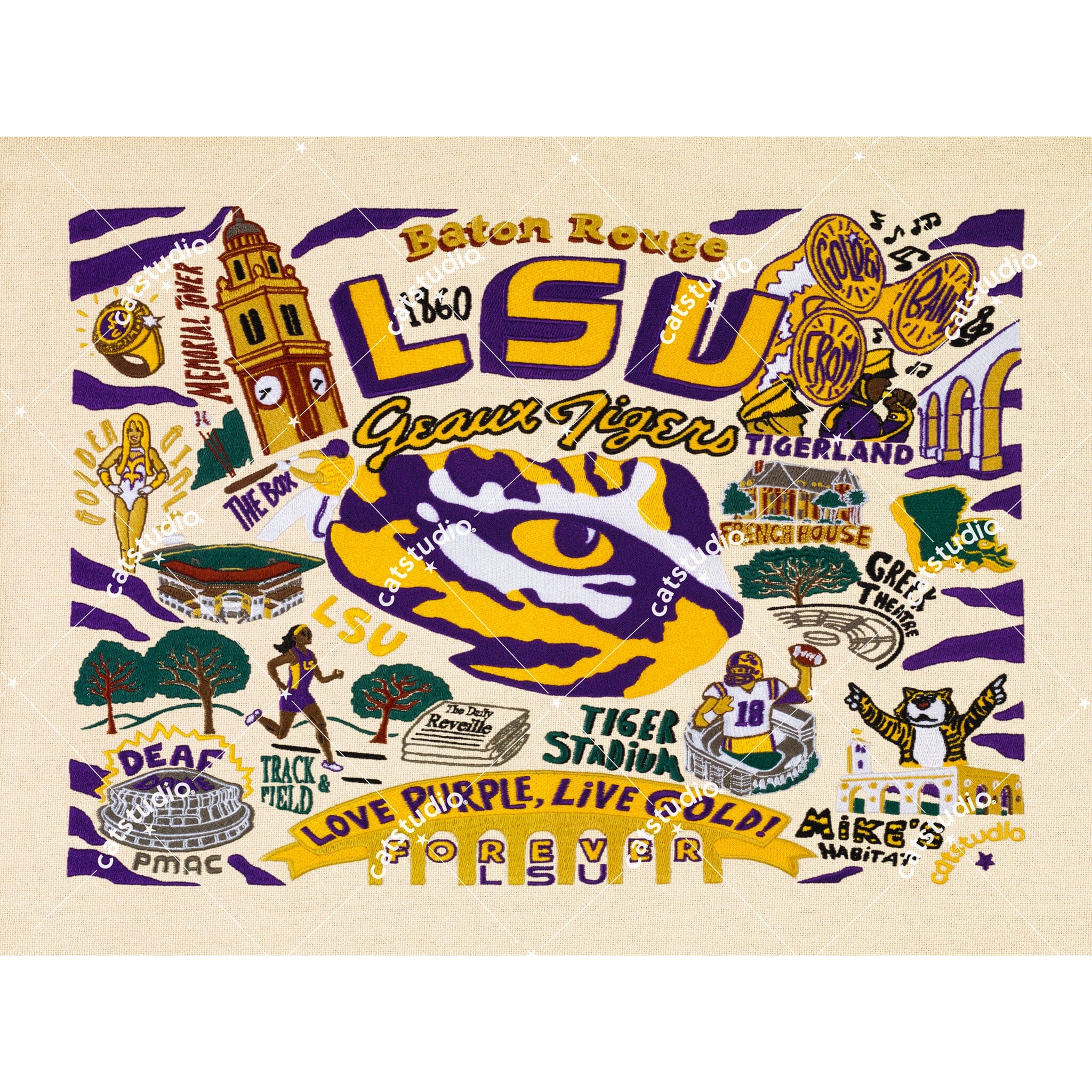 Louisiana State University Fine Art Print | Collegiate Collection by ...