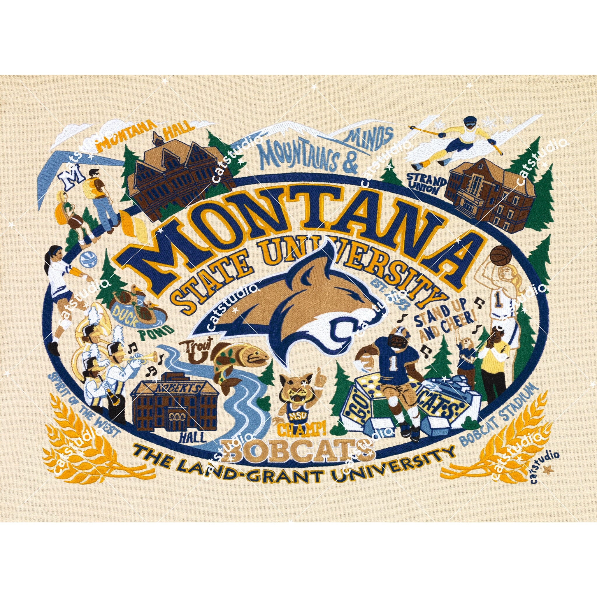Montana State University Fine Art Print | Collegiate Collection by ...