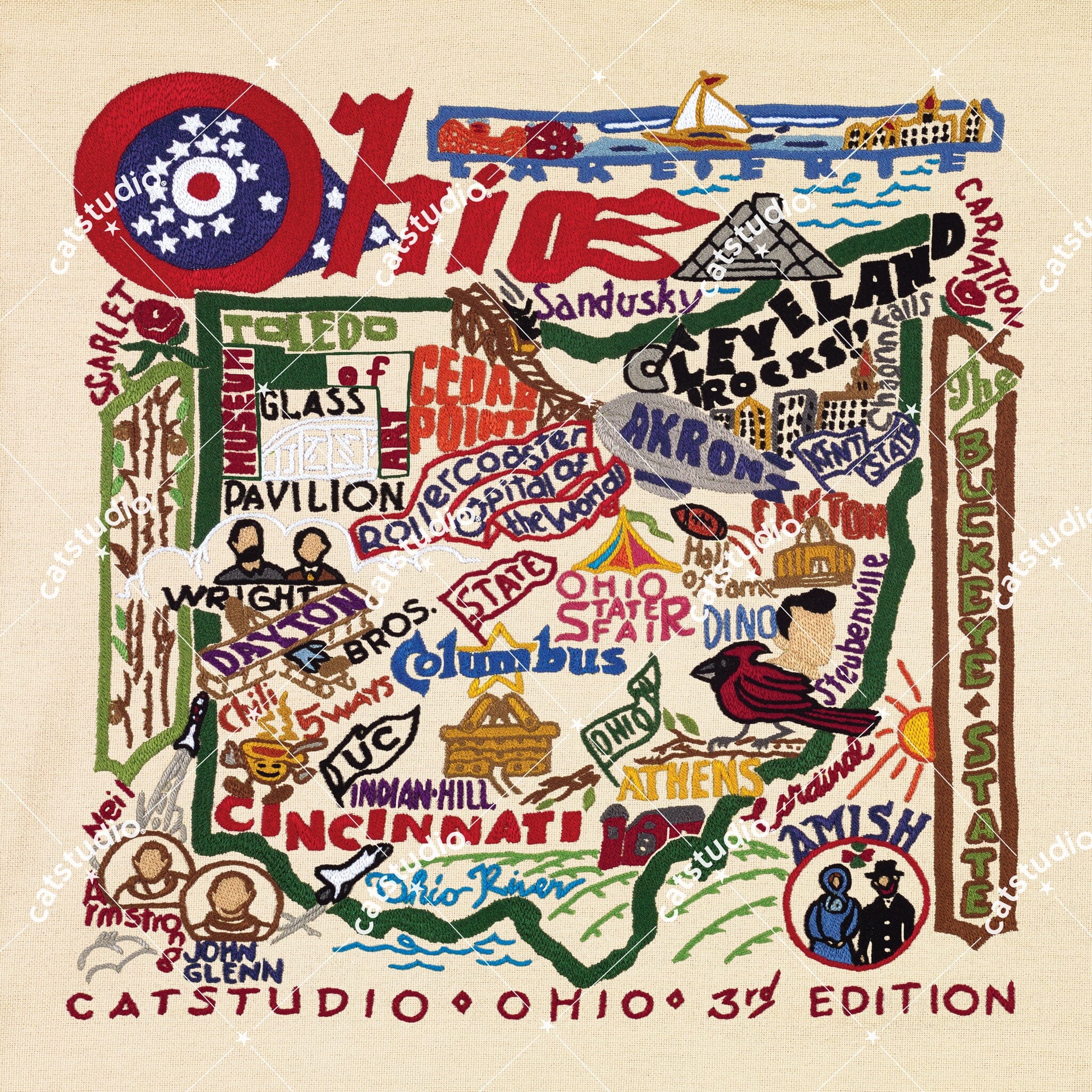 Ohio Fine Art Print | State Collection by catstudio – catstudio