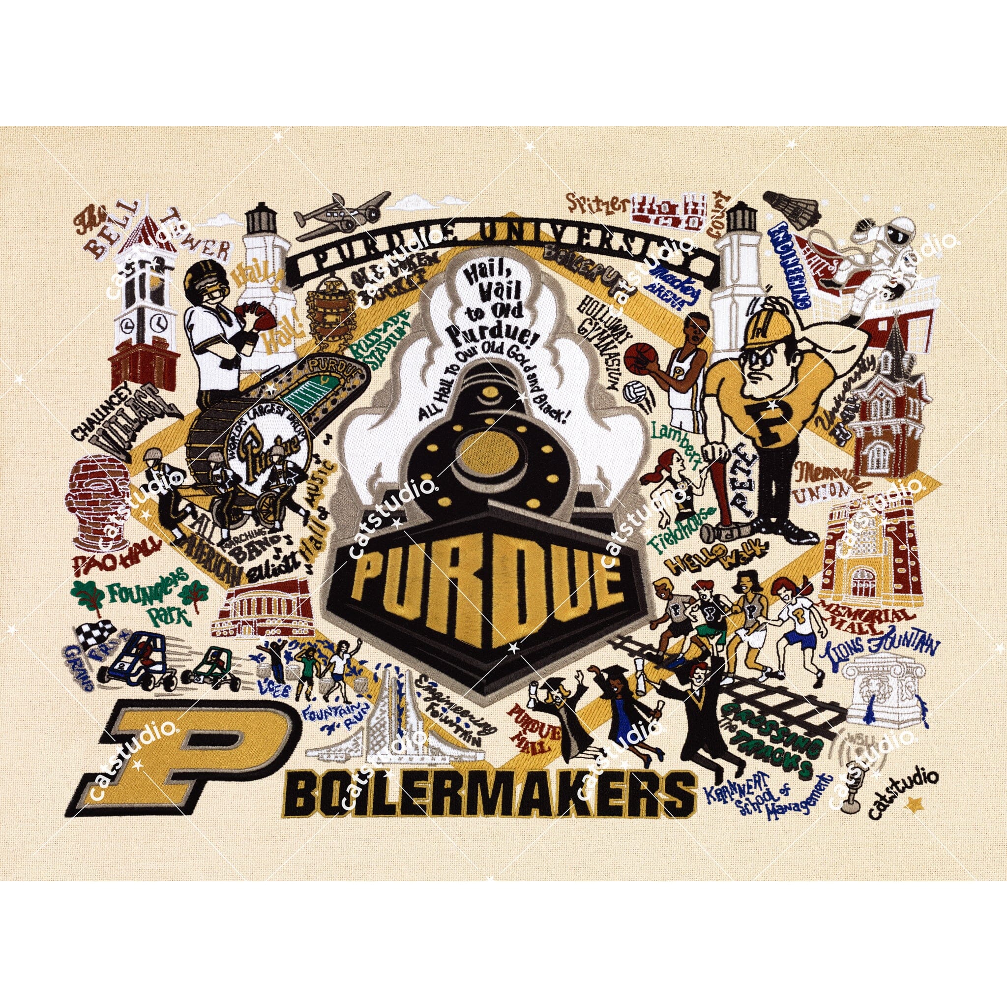 Purdue University Fine Art Print | Collegiate Collection by catstudio ...