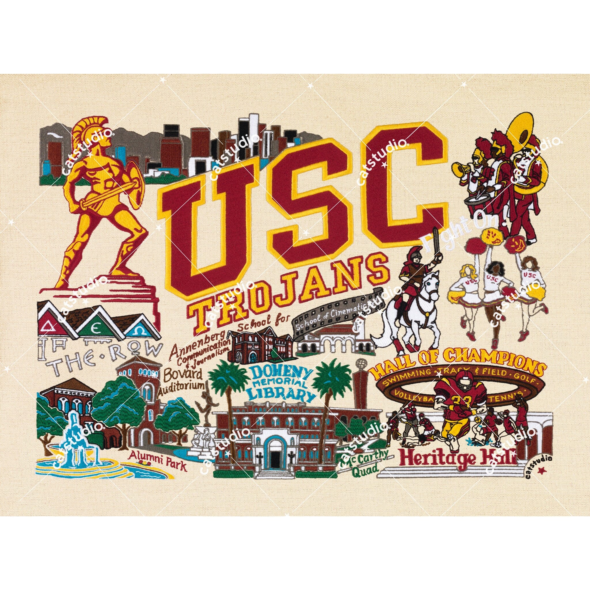 University of Southern California Fine Art Print | Collegiate ...