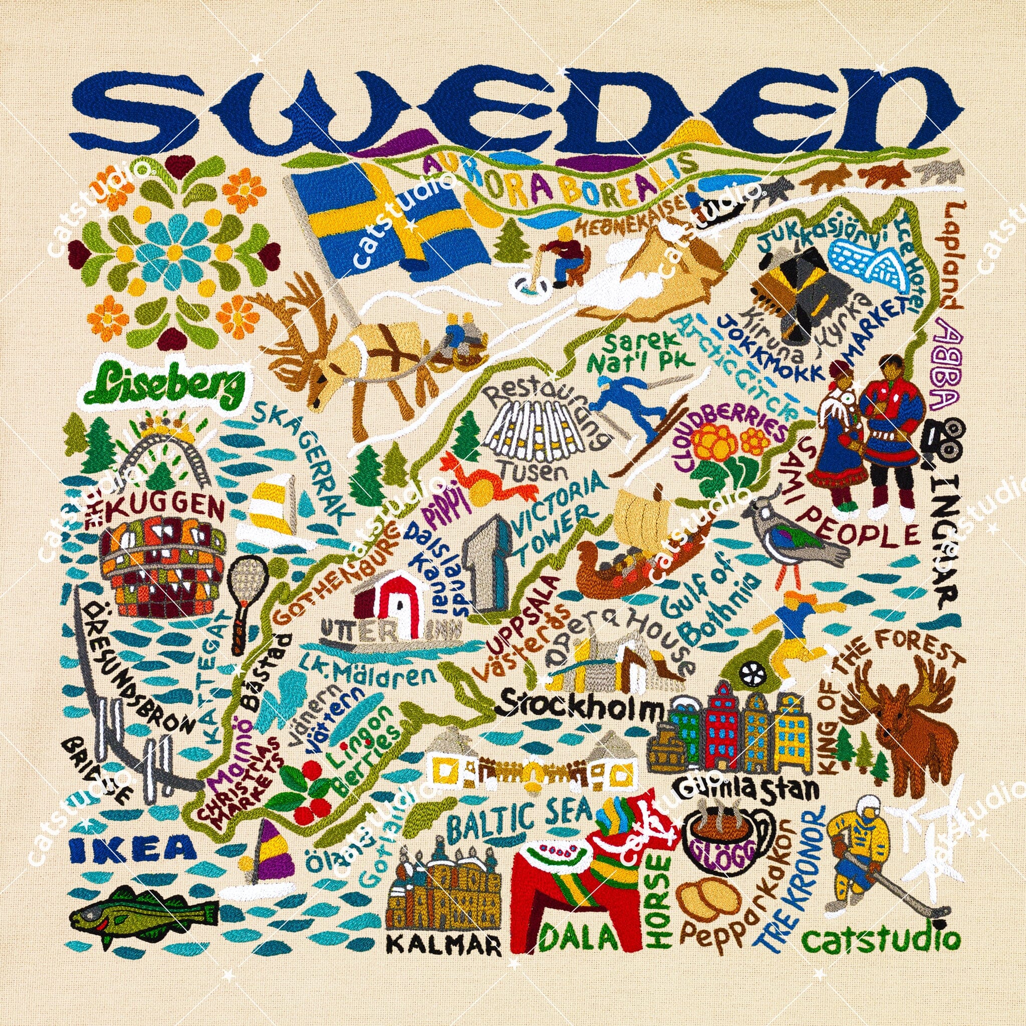 Sweden Fine Art Print | International Collection by catstudio – catstudio