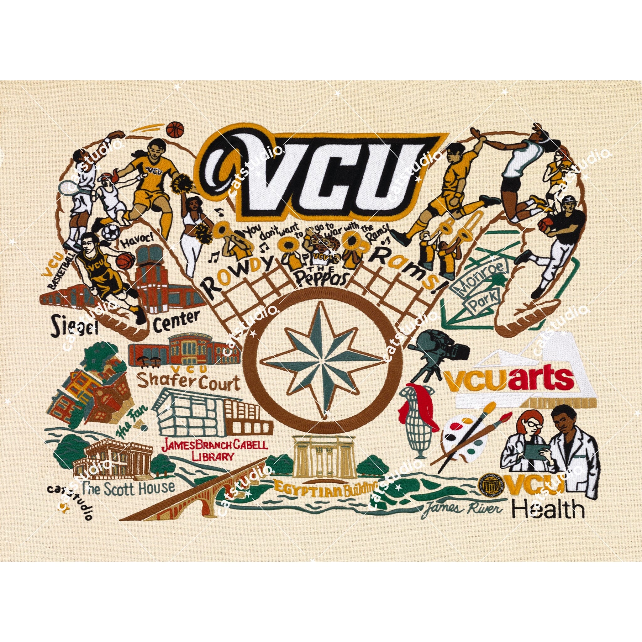 Virginia Commonwealth University (VCU) Fine Art Print | Collegiate ...