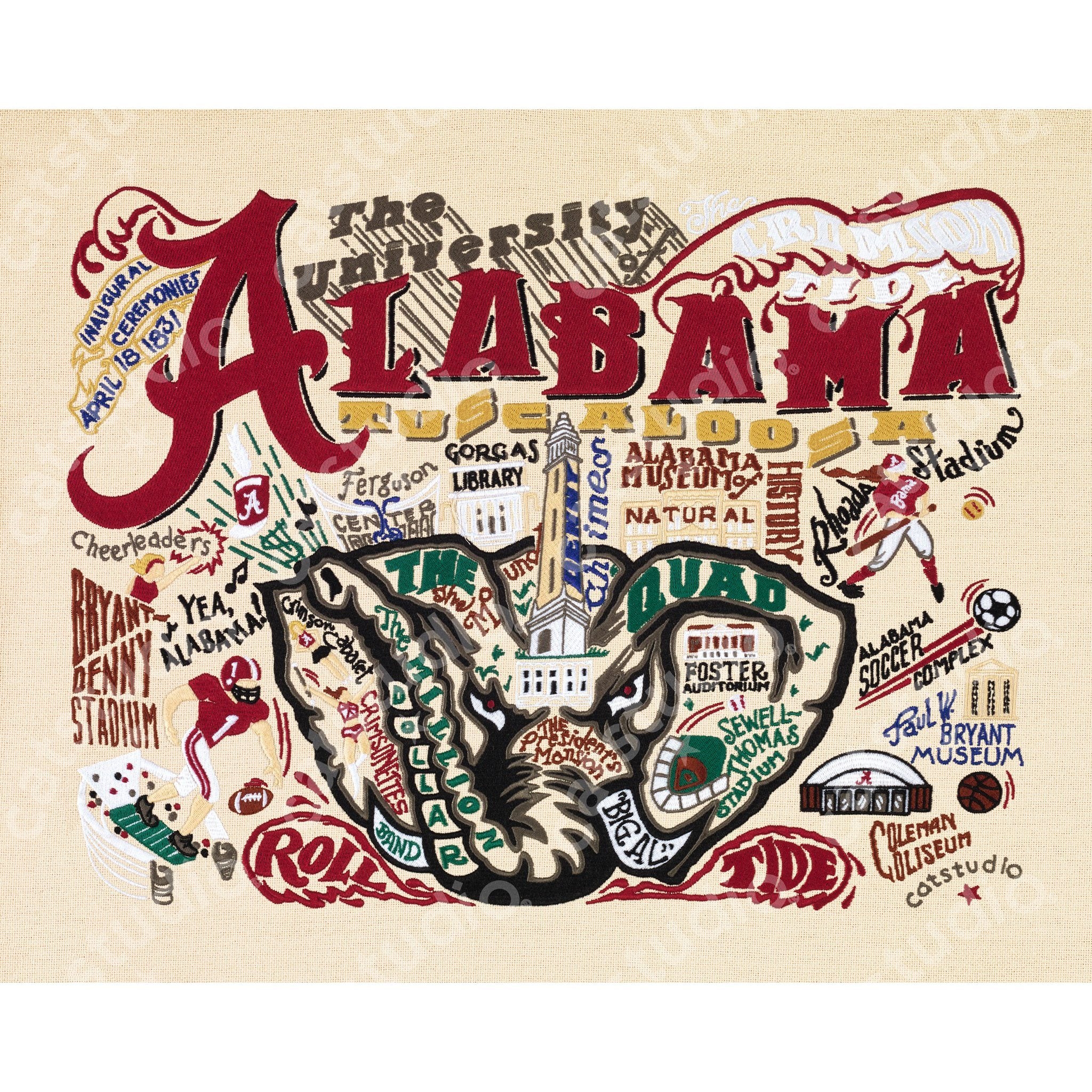 University of Alabama Fine Art Print | Collegiate Collection by ...