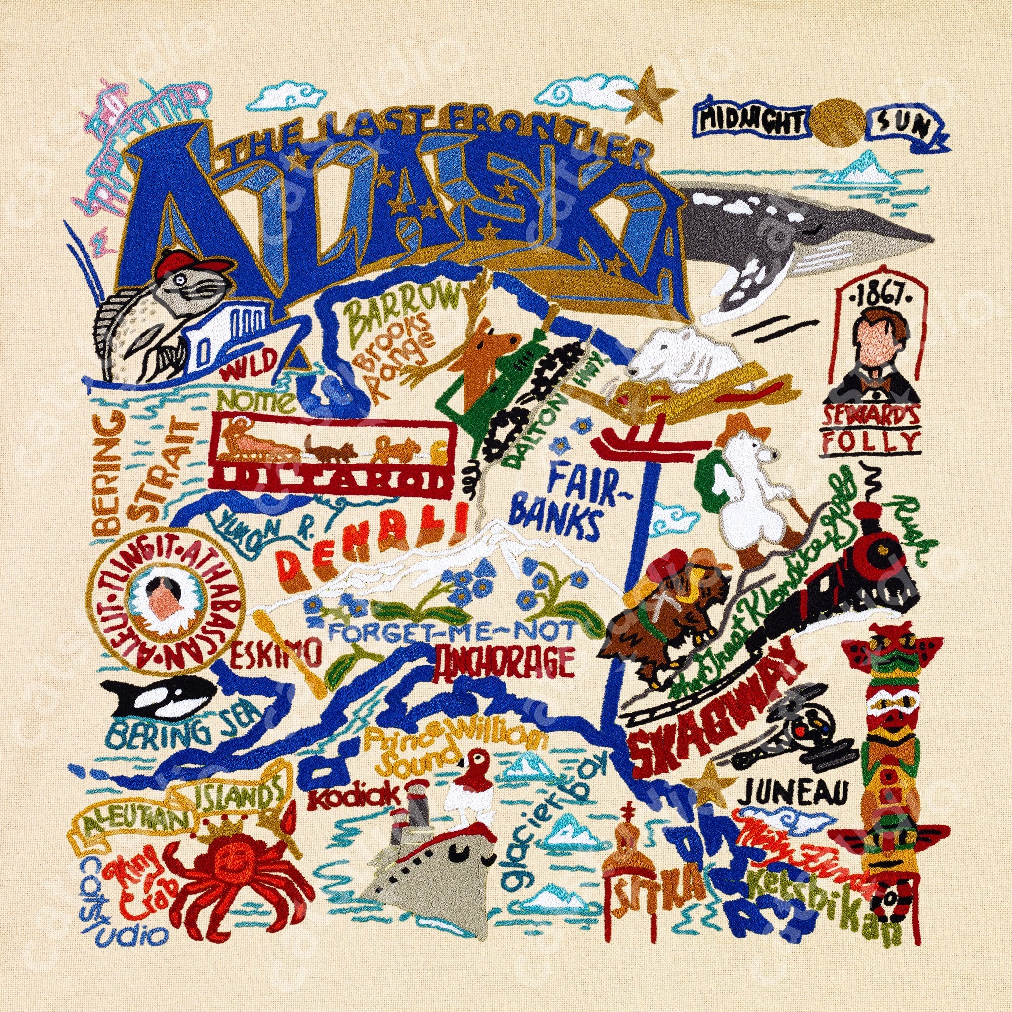 Alaska Fine Art Print | State Collection by catstudio – catstudio