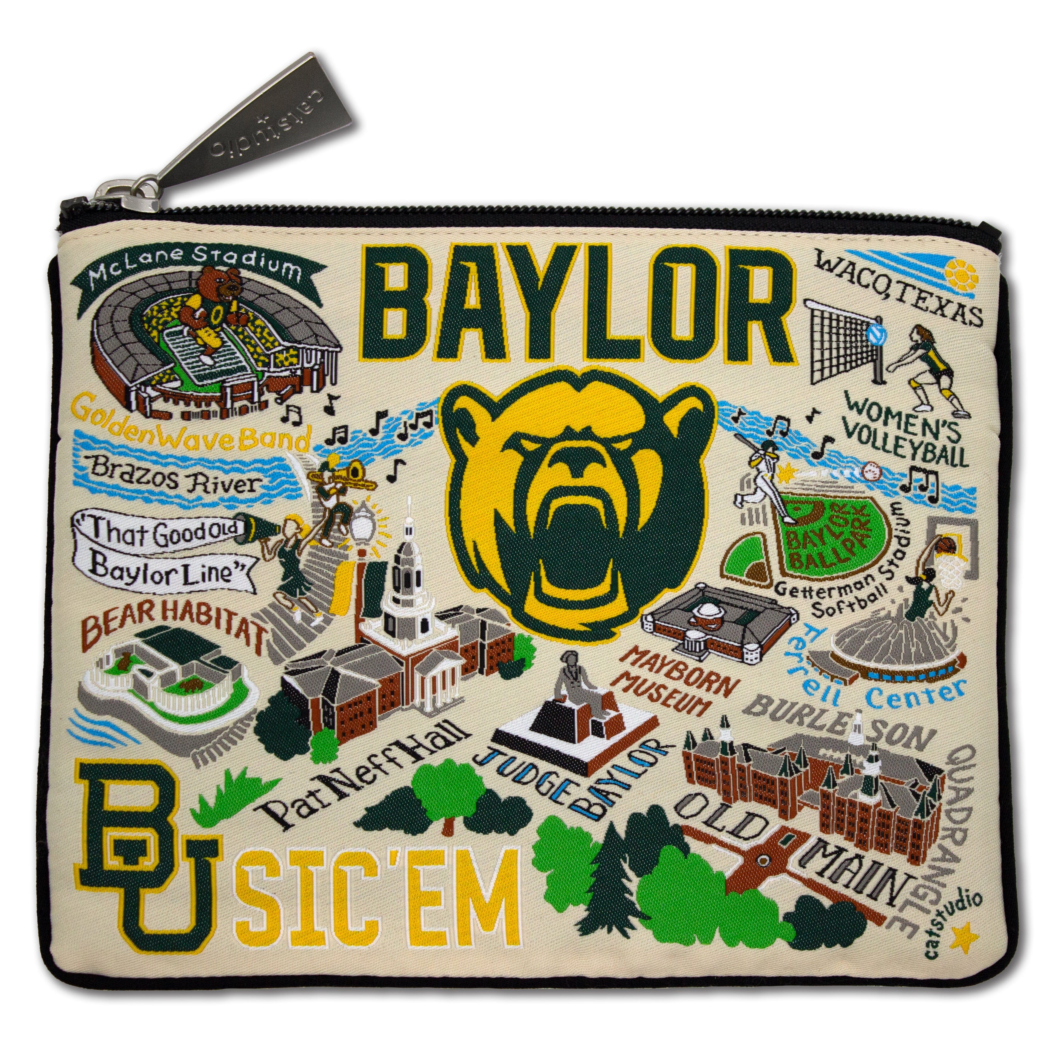 Baylor University Zip Pouch | Collegiate Collection by catstudio ...