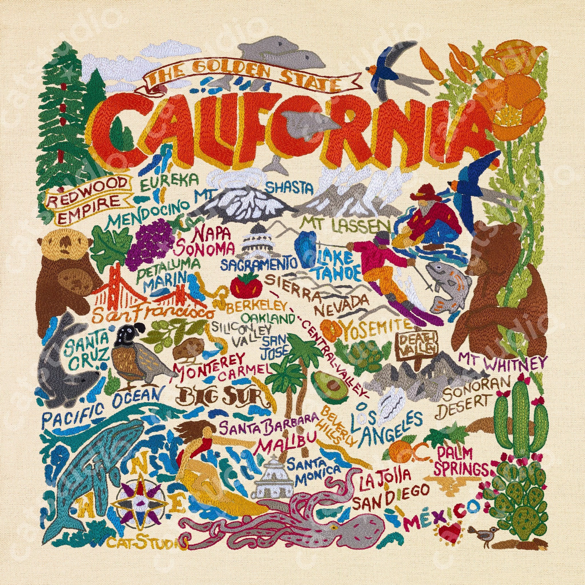 California Fine Art Print | State Collection by catstudio – catstudio