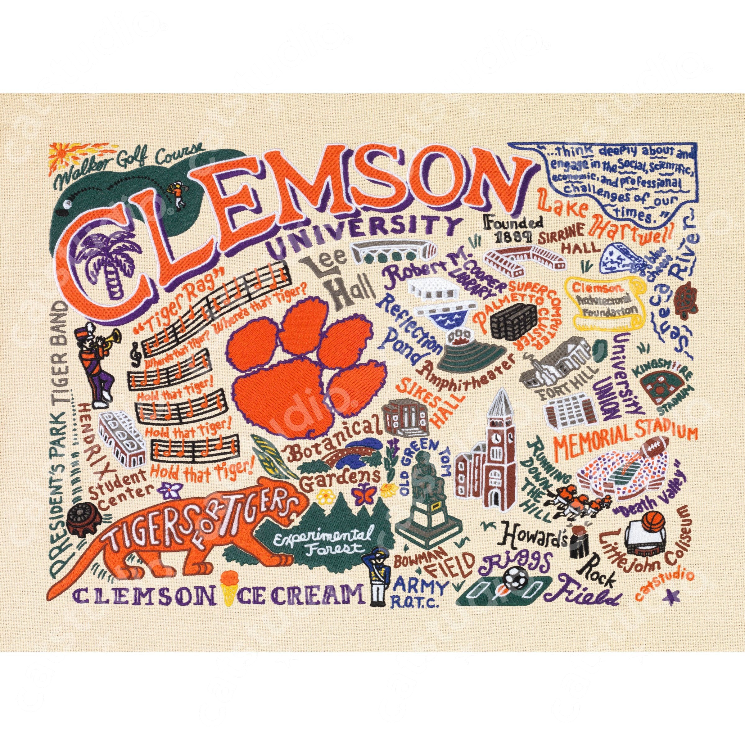 Clemson Fine Art Print | Collegiate Collection by catstudio – catstudio