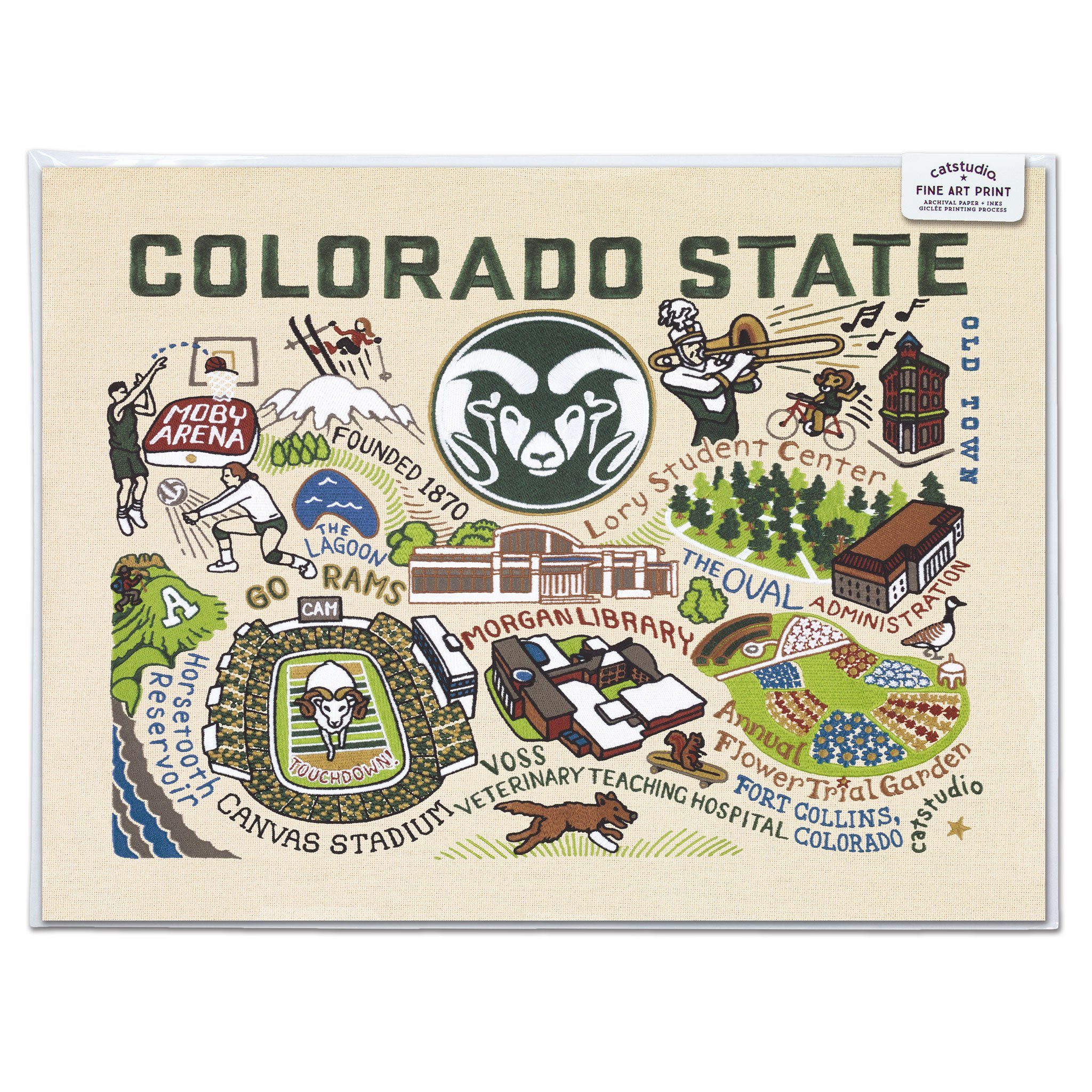 Colorado State University Fine Art Print| Collegiate Collection by ...