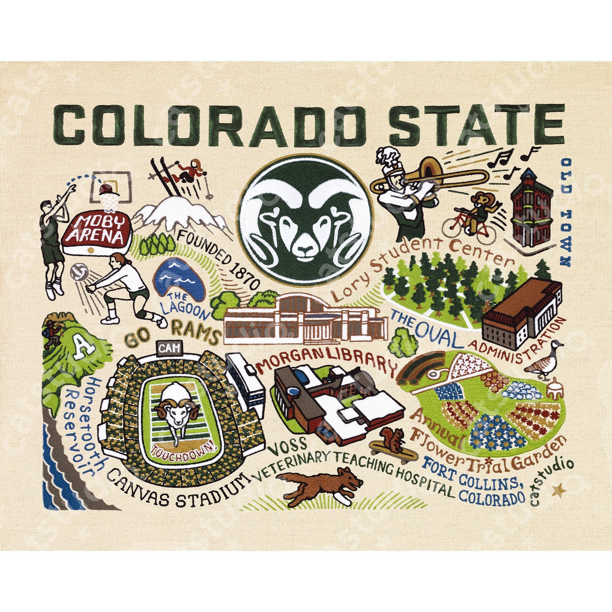 Colorado State University Map
