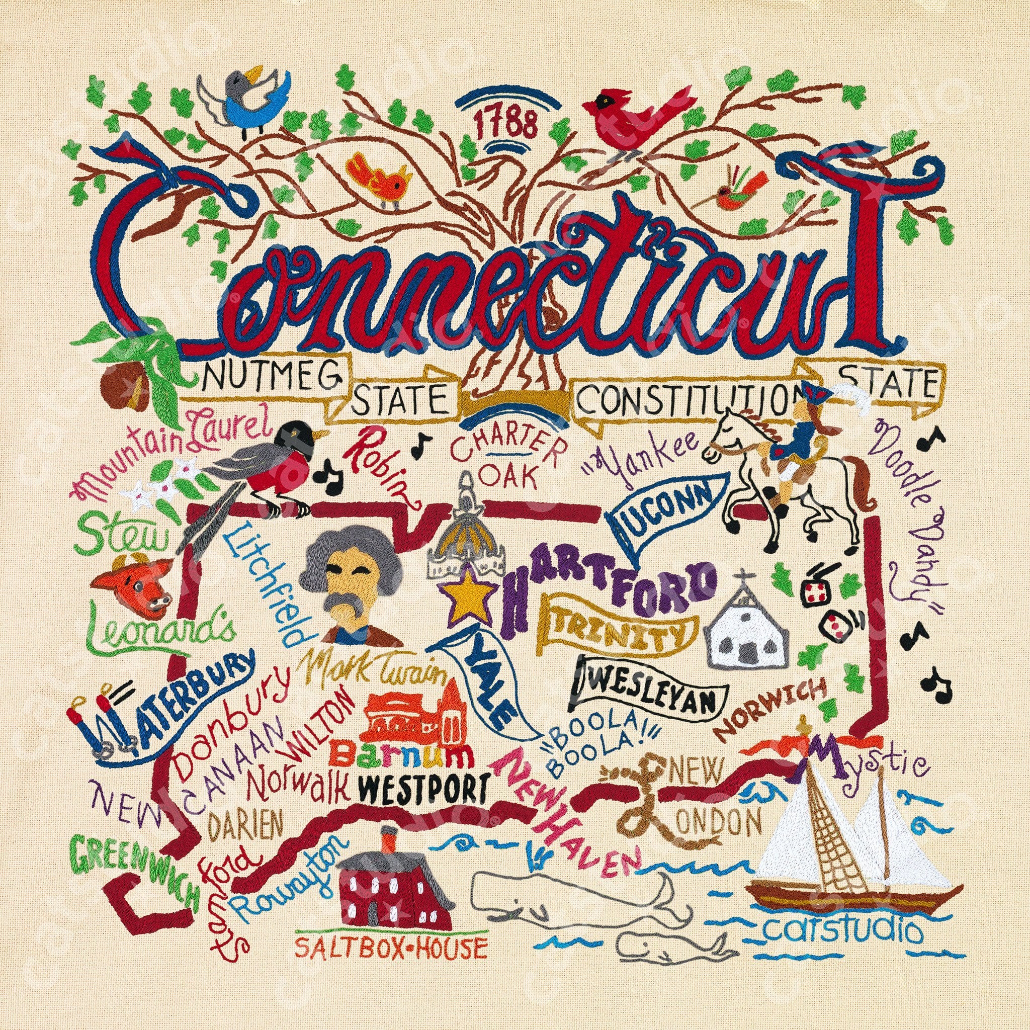 Connecticut Fine Art Print | State Collection by catstudio – catstudio