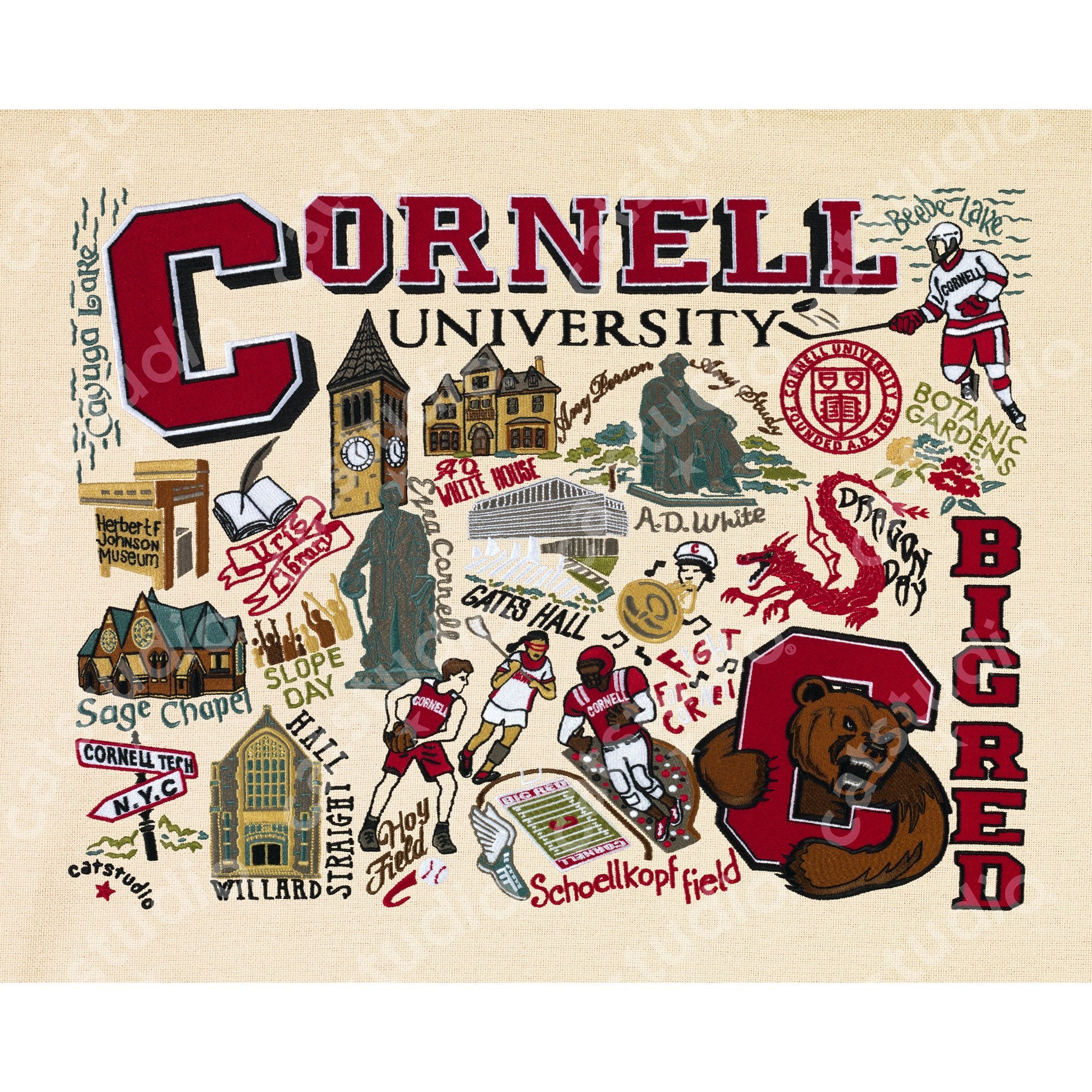Cornell University Fine Art Print | Collegiate Collection by catstudio ...