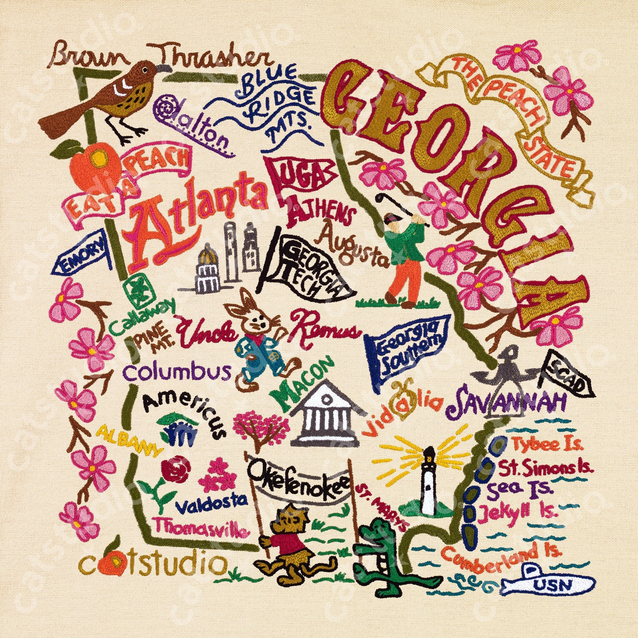 Georgia Fine Art Print | State Collection by catstudio – catstudio