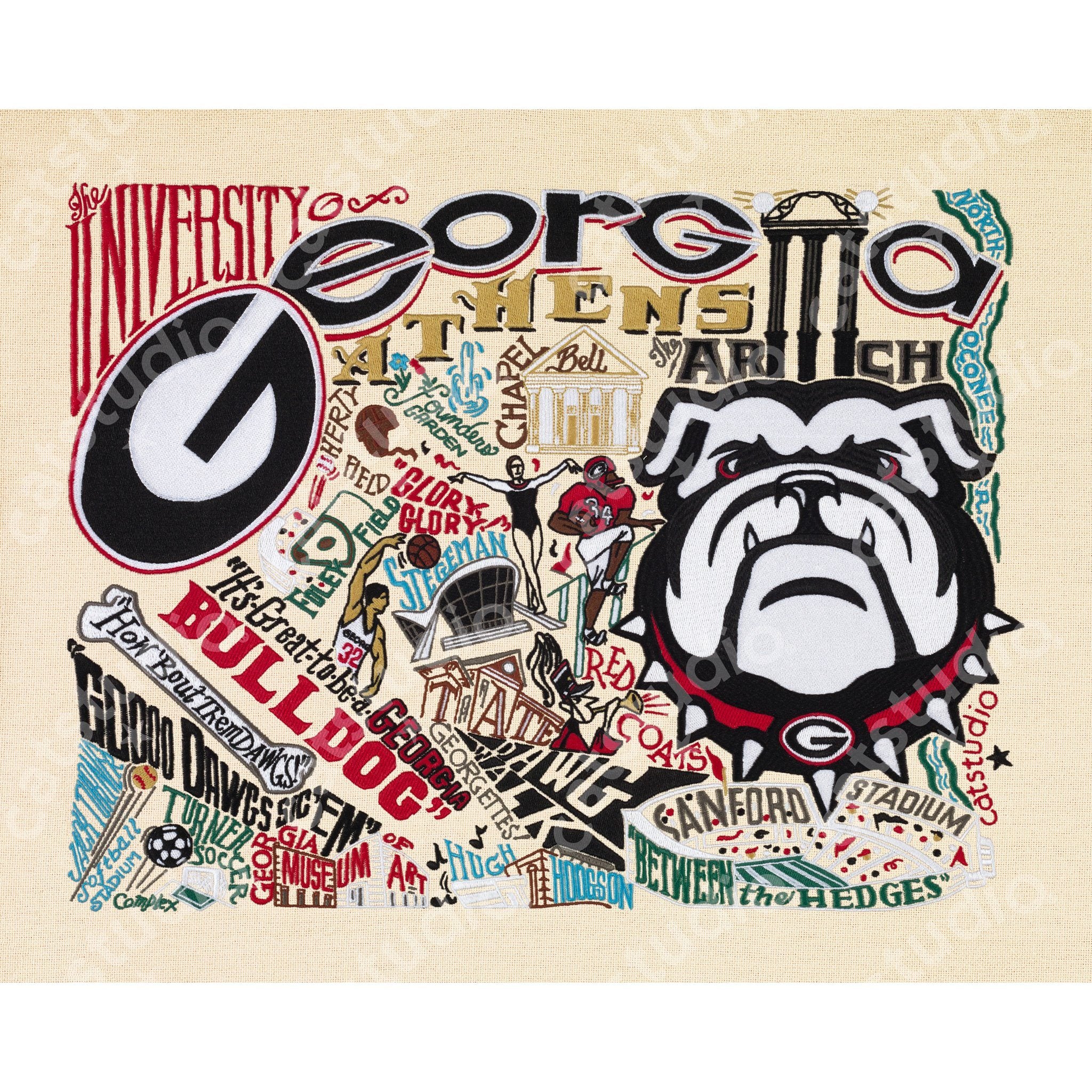 University of Georgia Fine Art Print | Collegiate Collection by ...
