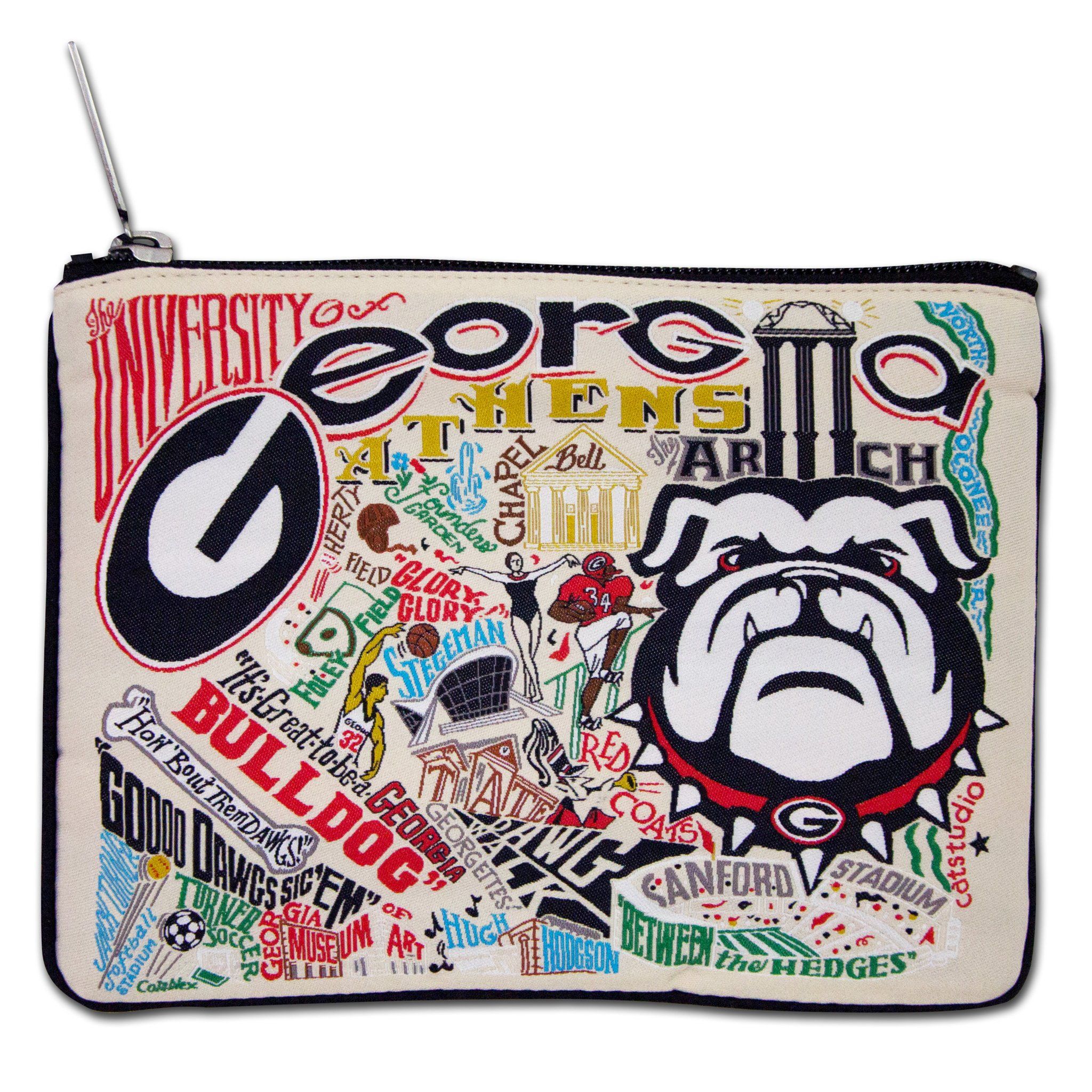 University of Georgia Zip Pouch | Collegiate Collection by catstudio ...