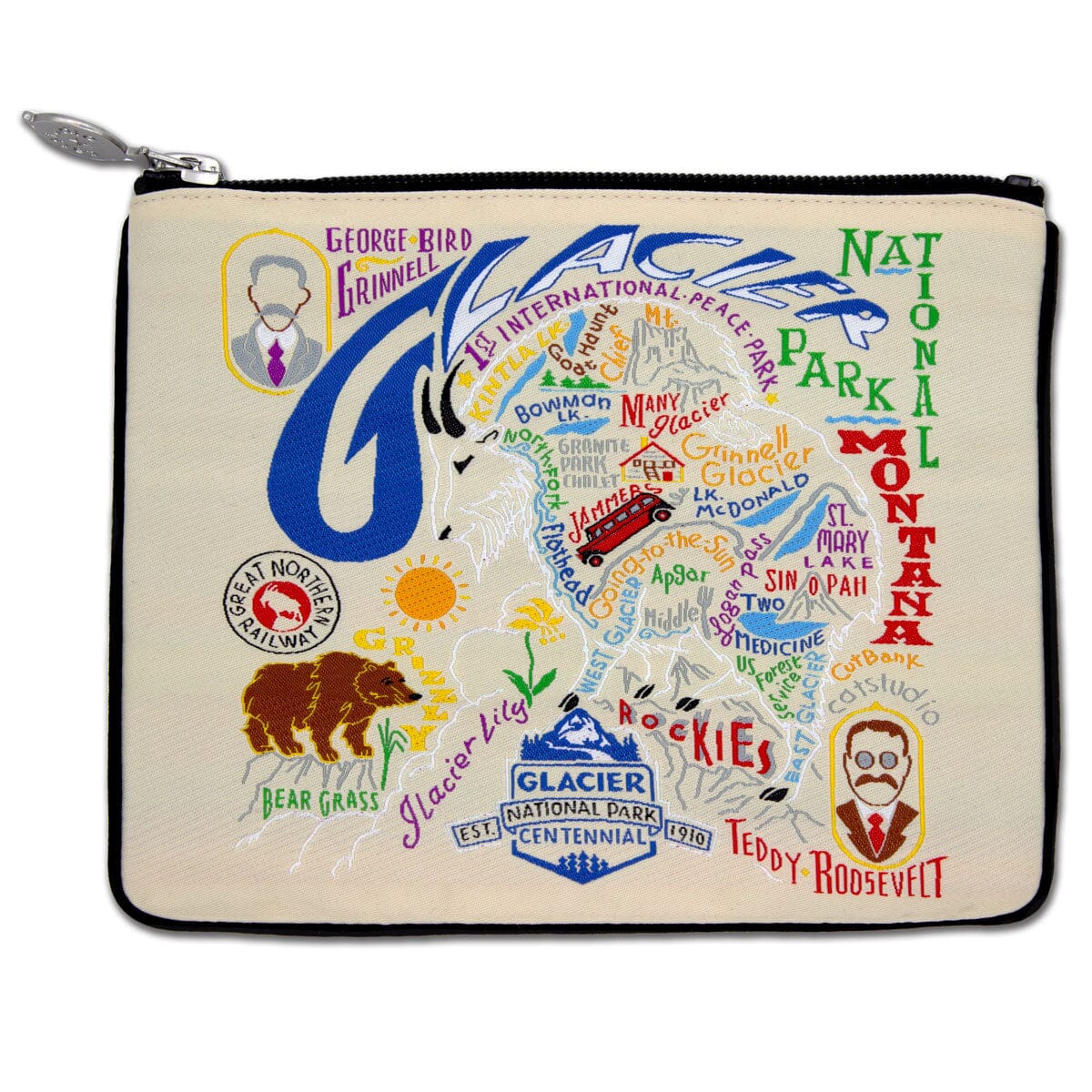 Glacier Zip Pouch | National Parks Collection by catstudio – catstudio