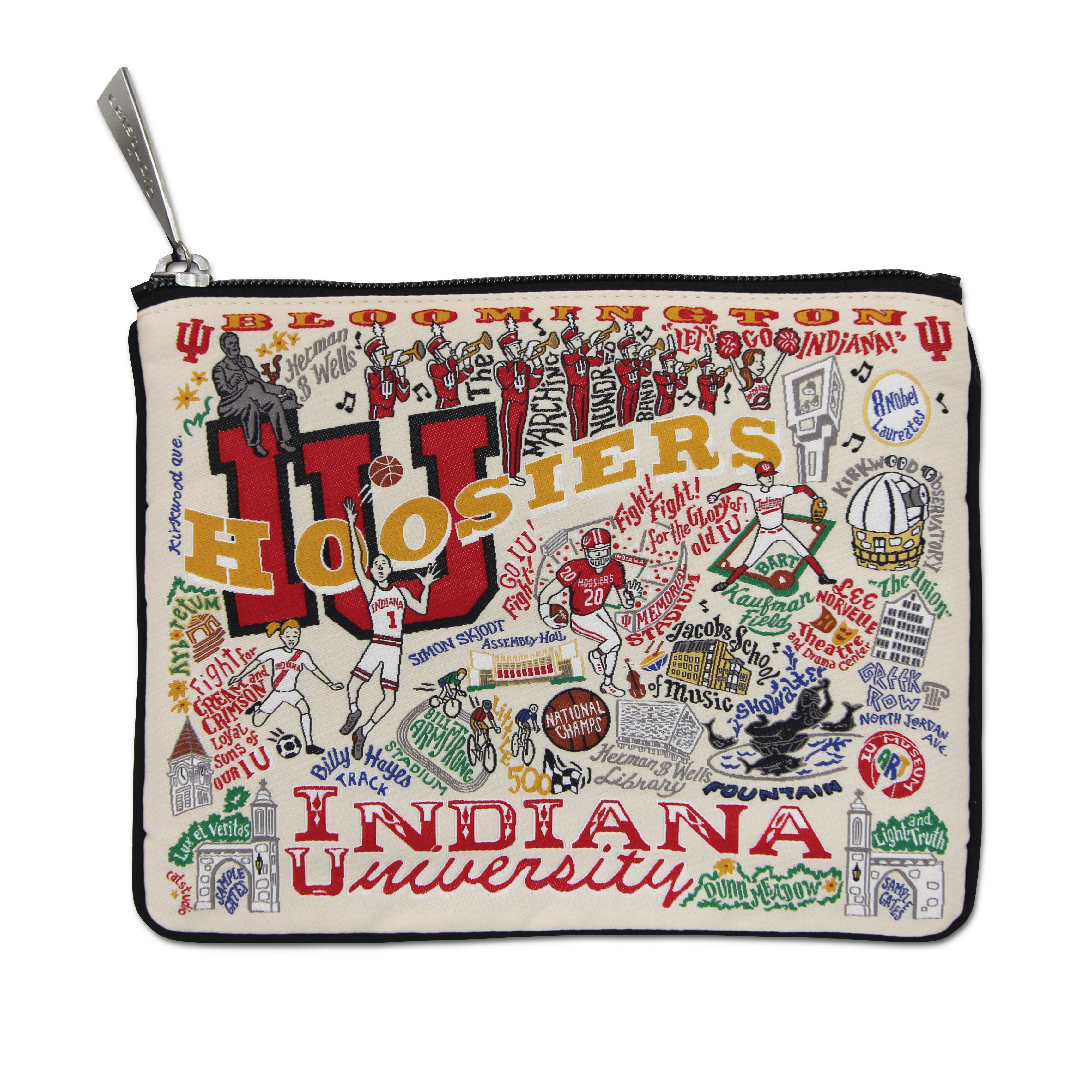 Indiana University Zip Pouch | Collegiate Collection by catstudio ...