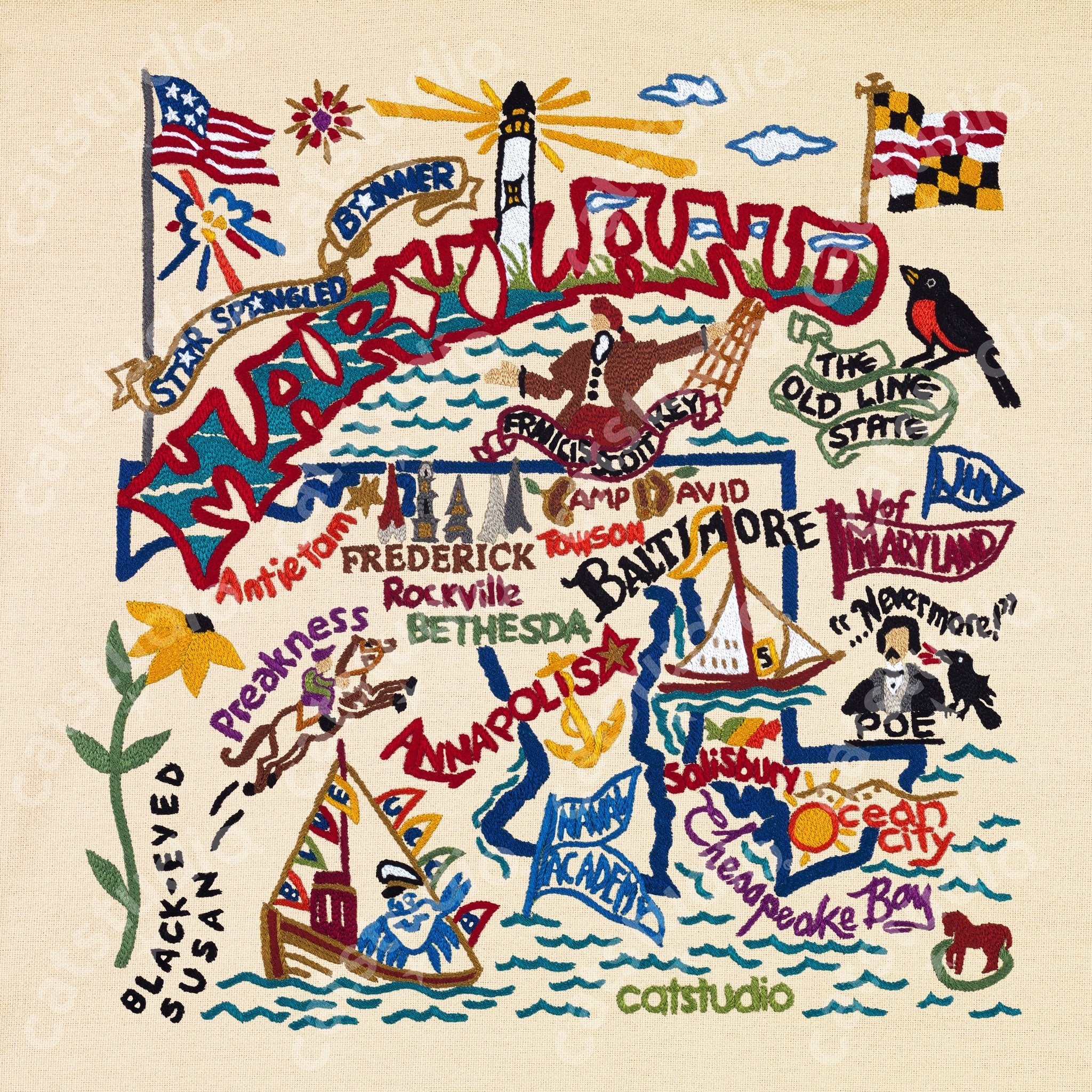 Maryland Fine Art Print | State Collection by catstudio – catstudio