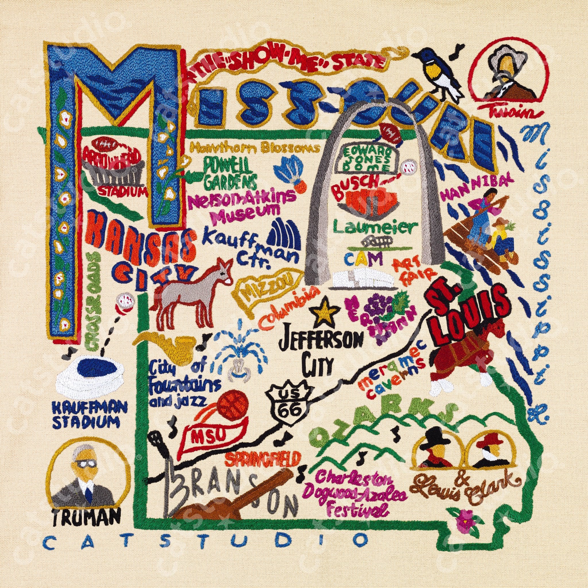 Missouri Fine Art Print | State Collection by catstudio – catstudio