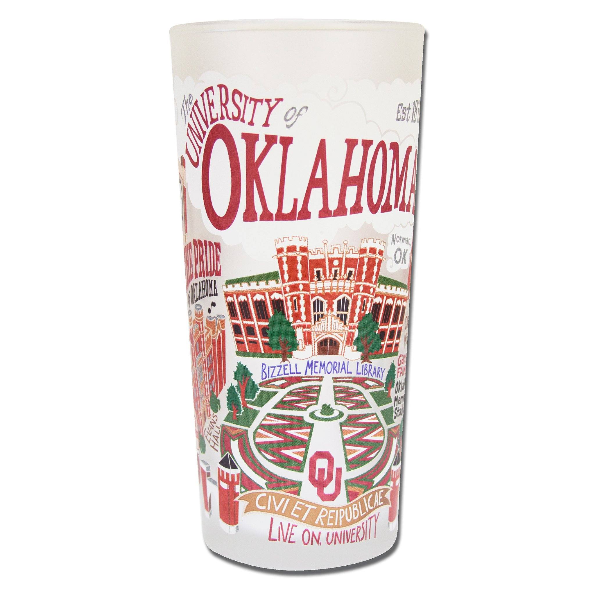 University of Oklahoma Drinking Glass | Collegiate Collection by ...