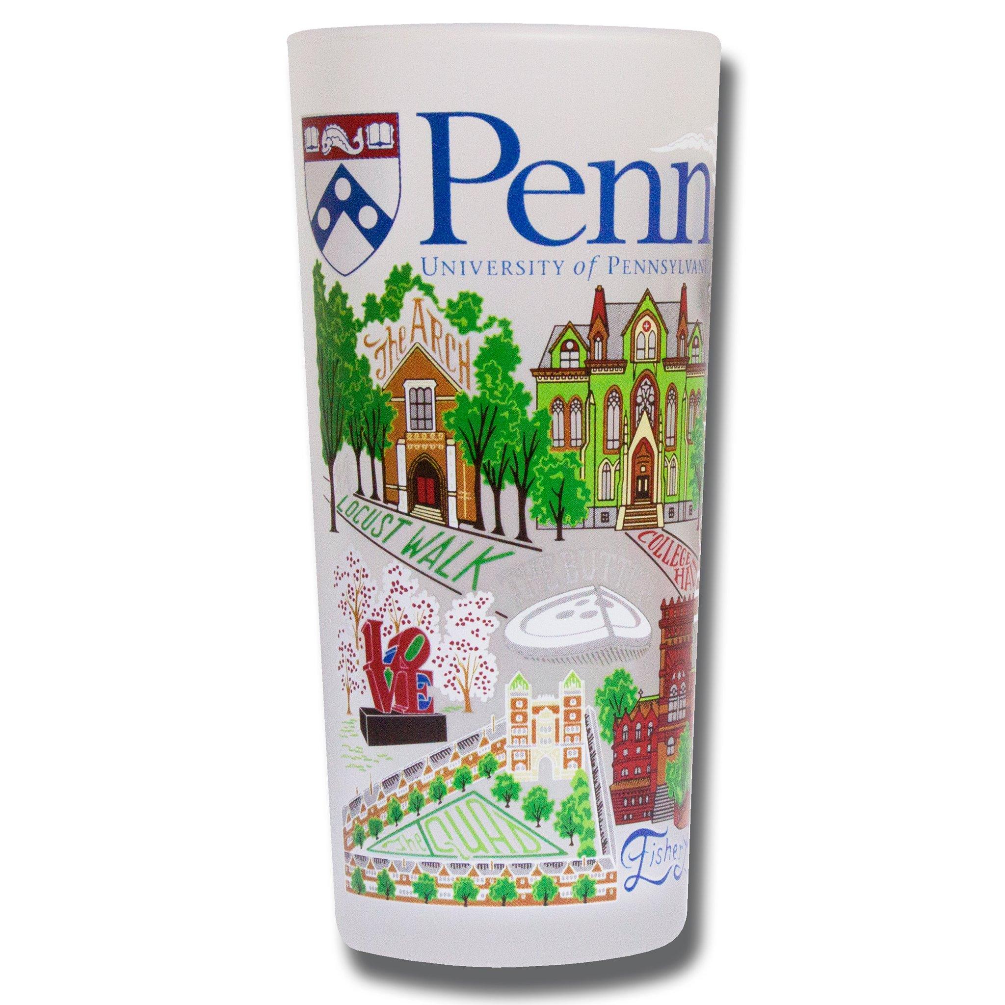 University of Pennsylvania Drinking Glass | Collegiate Collection by ...