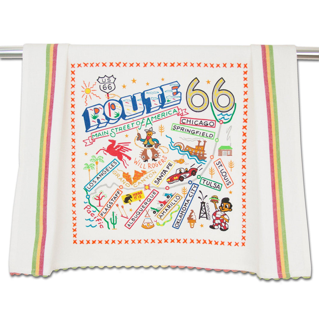 Route 66 Dish Towel | Geography Collection by catstudio – catstudio