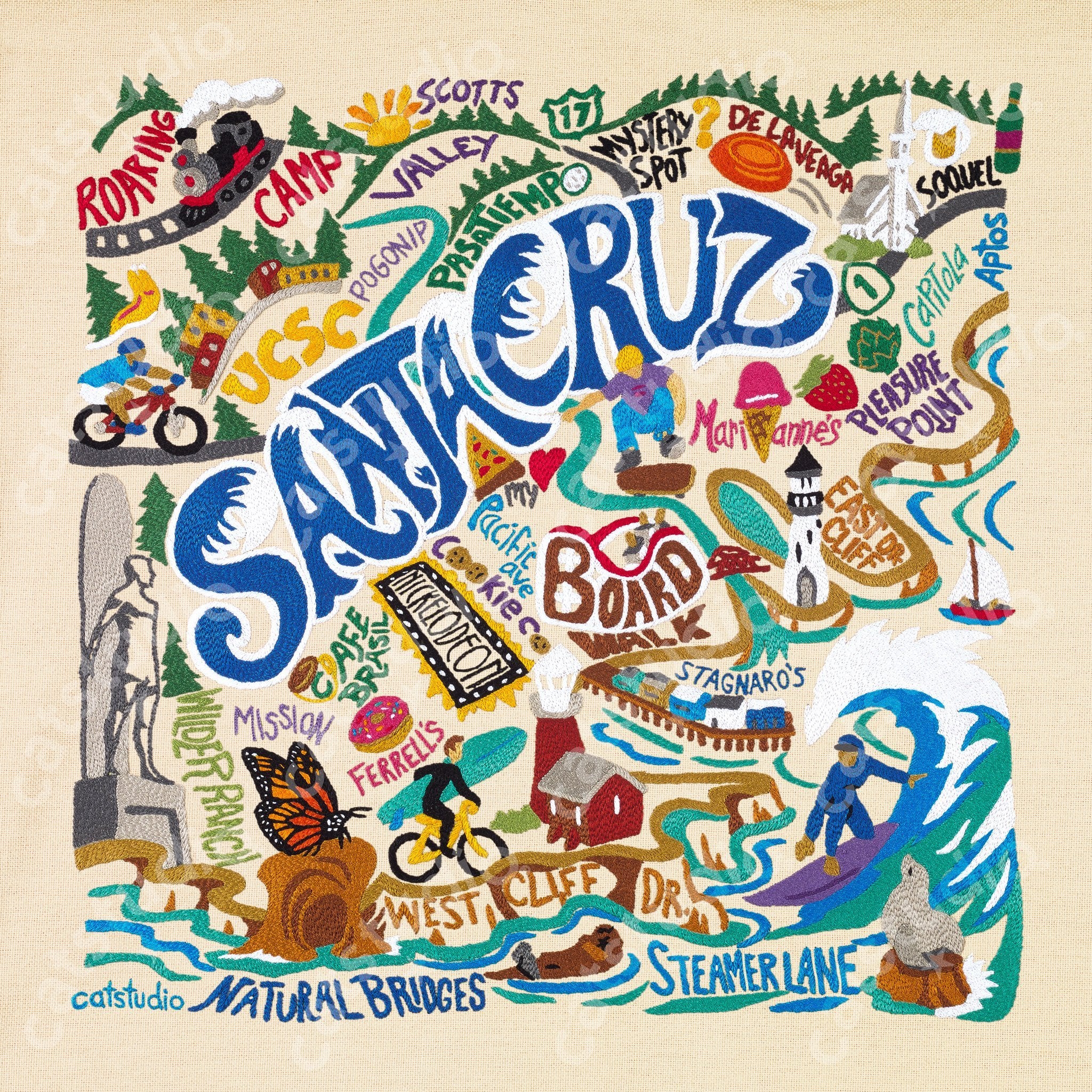 Santa Cruz Fine Art Print | California Collection by catstudio – catstudio