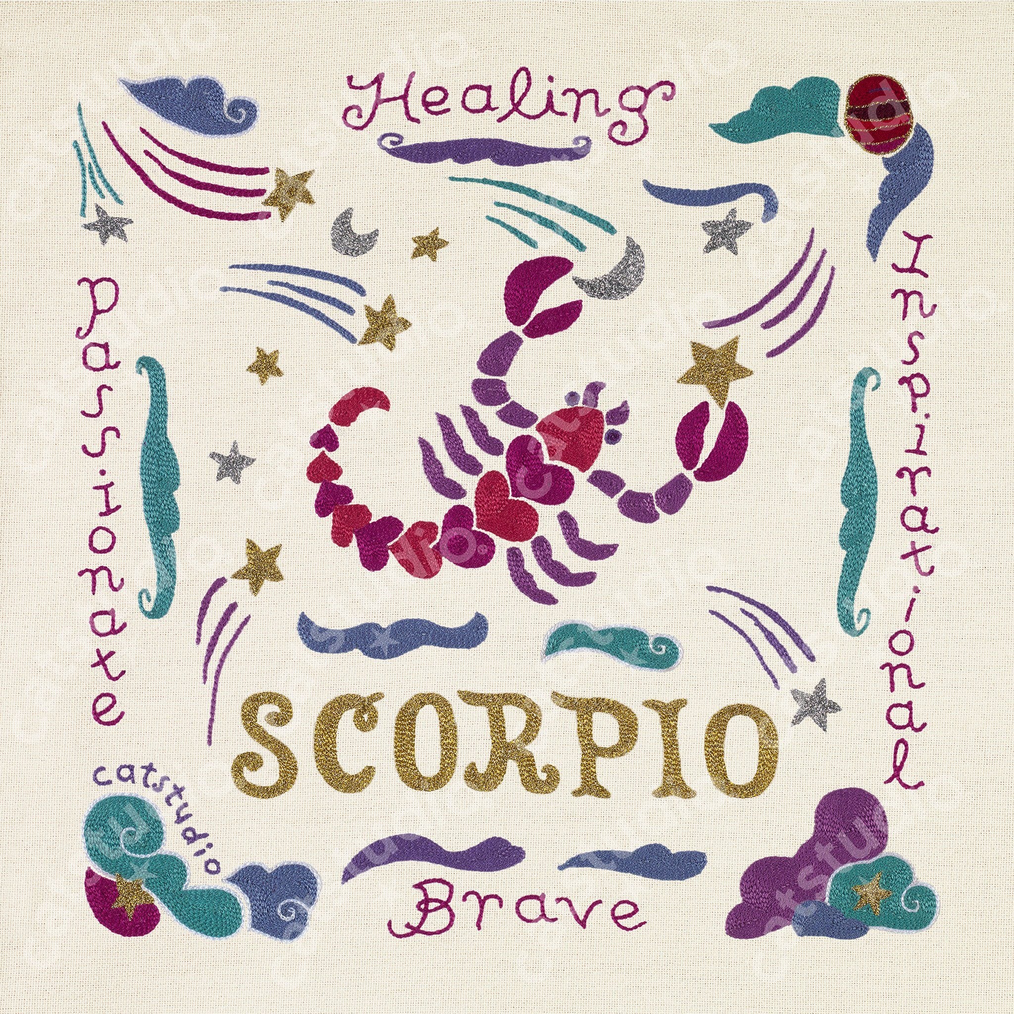 Scorpio Fine Art Print | Astrology Collection by catstudio – catstudio