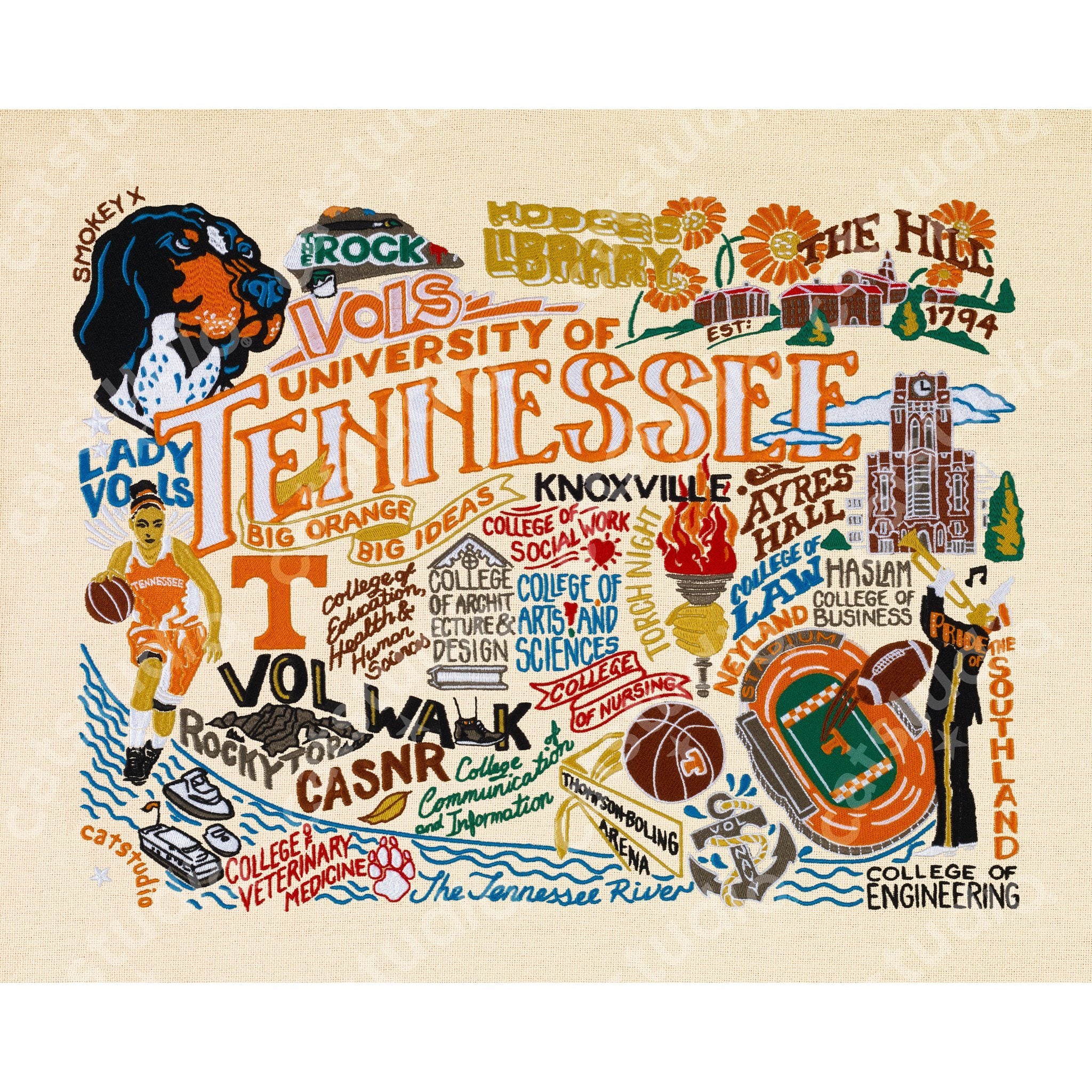 University of Tennessee Fine Art Print | Collegiate Collection by ...