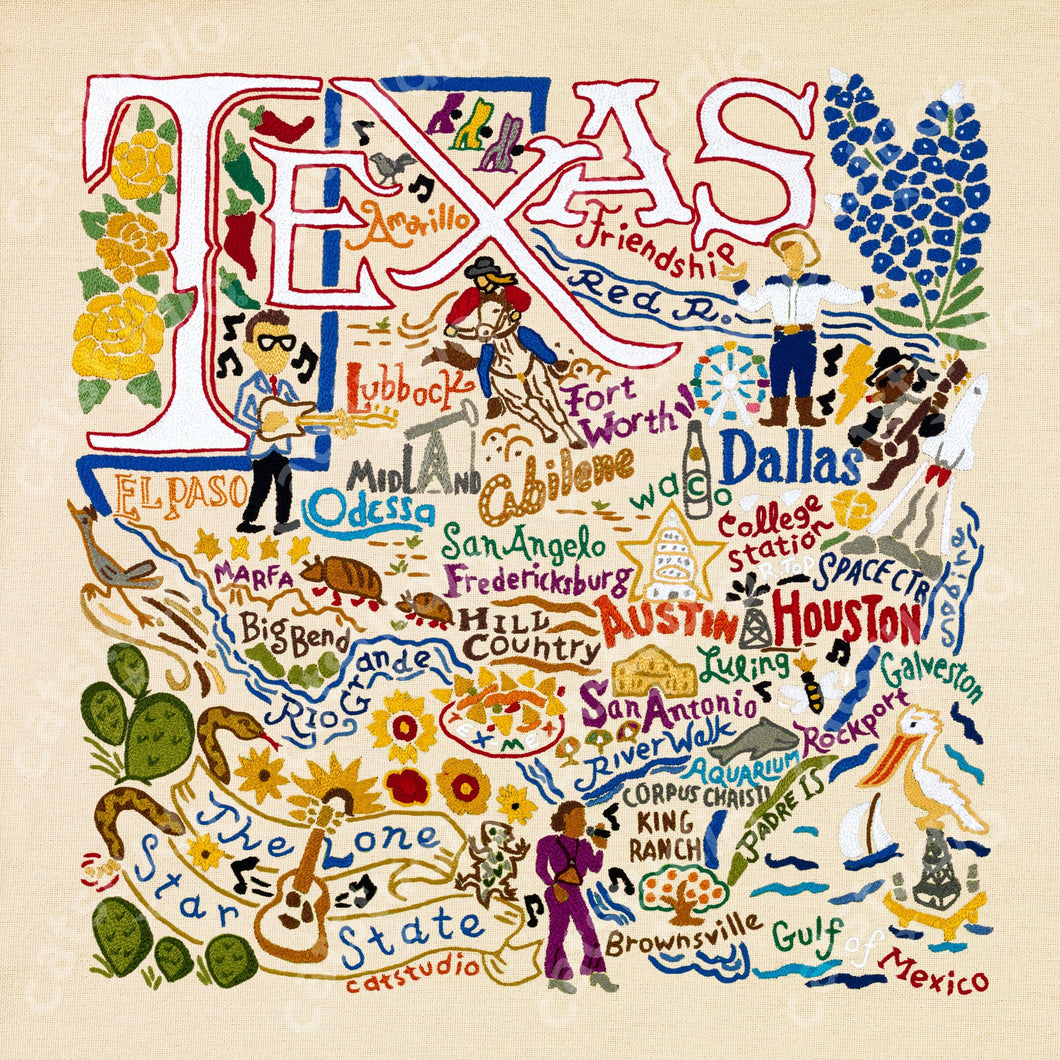 Texas Fine Art Print | State Collection by catstudio – catstudio