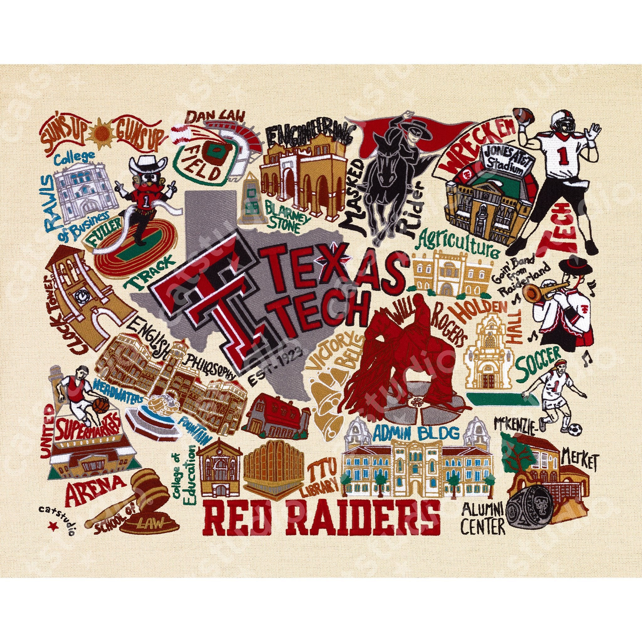 Texas Tech Fine Art Print | Collegiate Collection by catstudio – catstudio