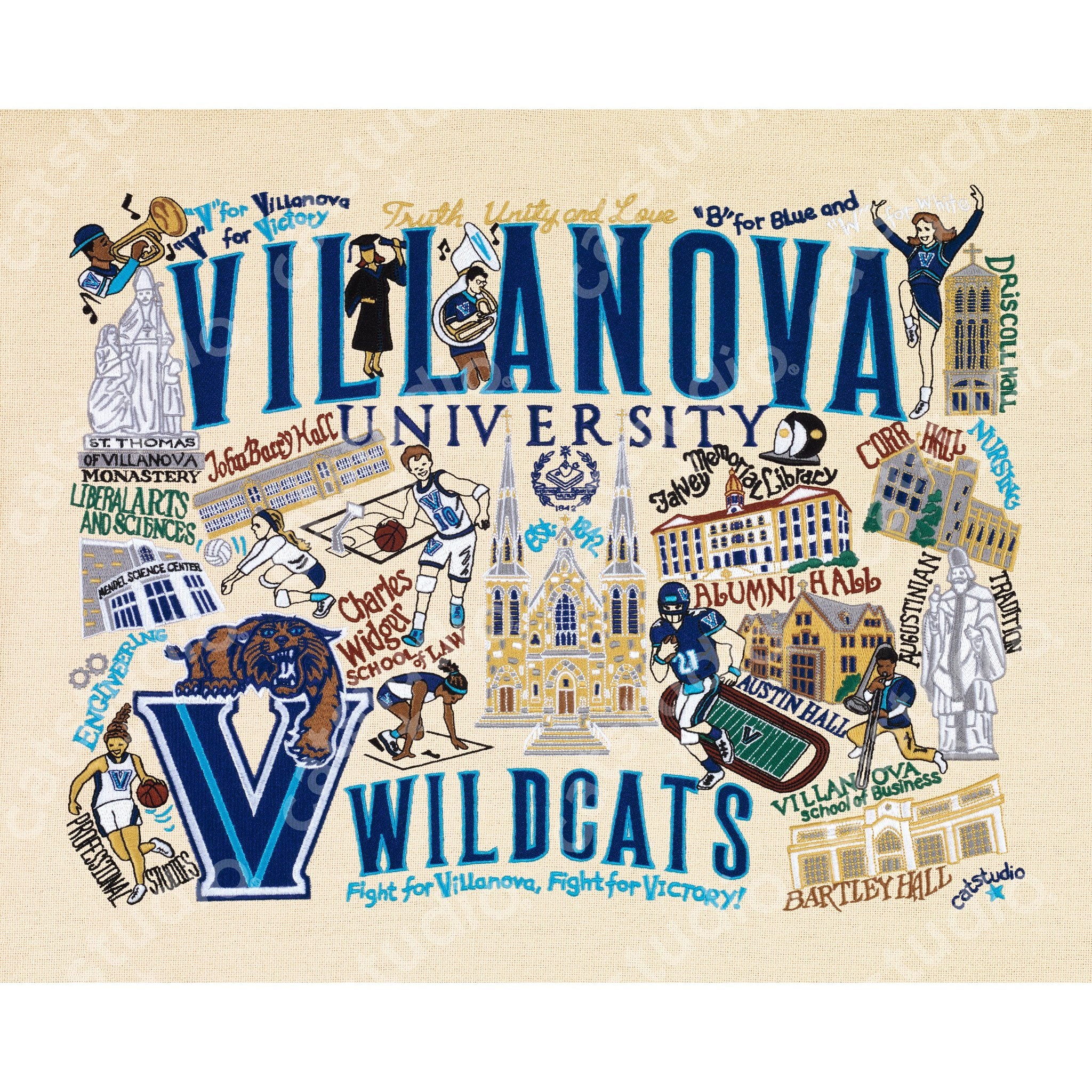 Villanova University Fine Art Print | Collegiate Collection by ...