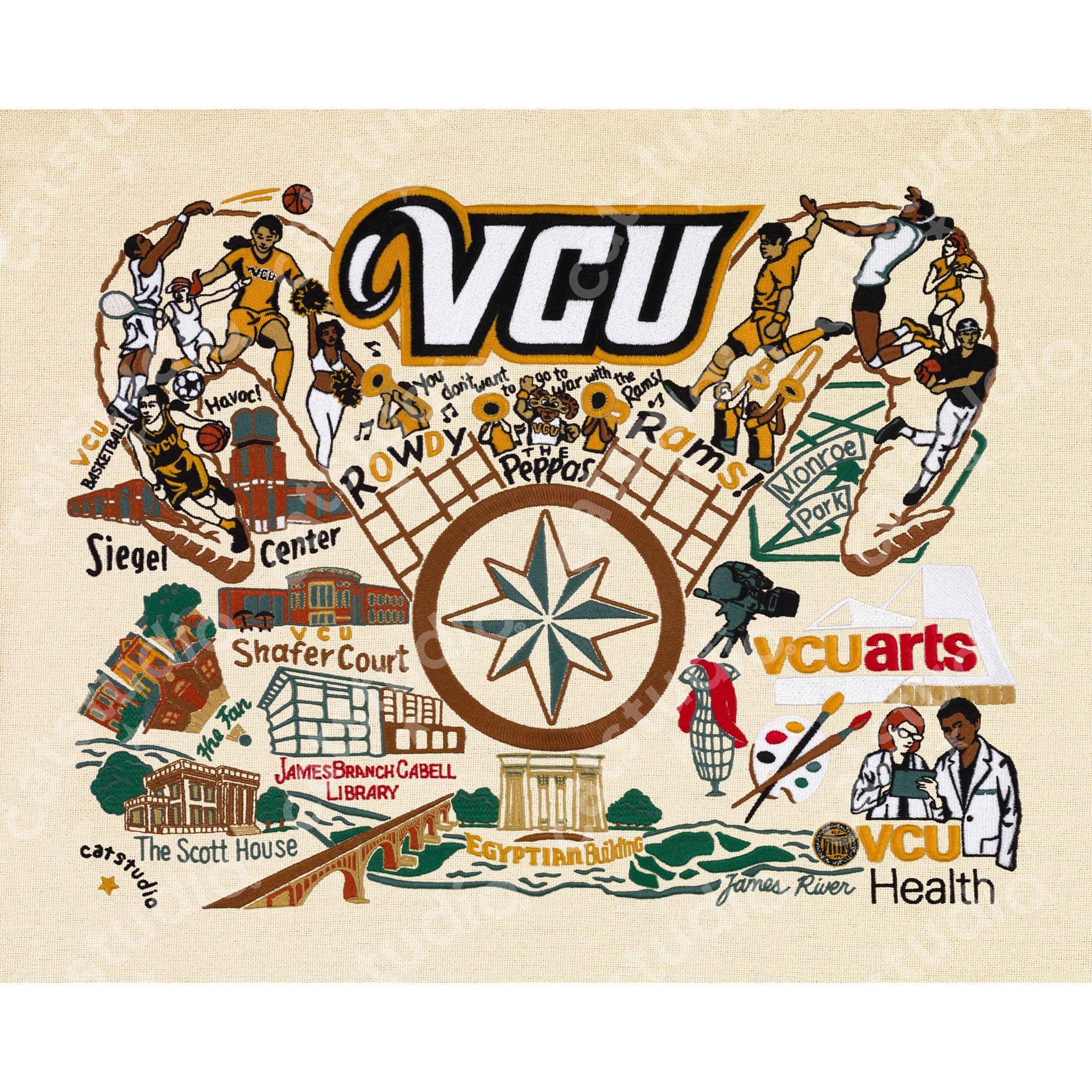 Virginia Commonwealth University (VCU) Fine Art Print | Collegiate ...