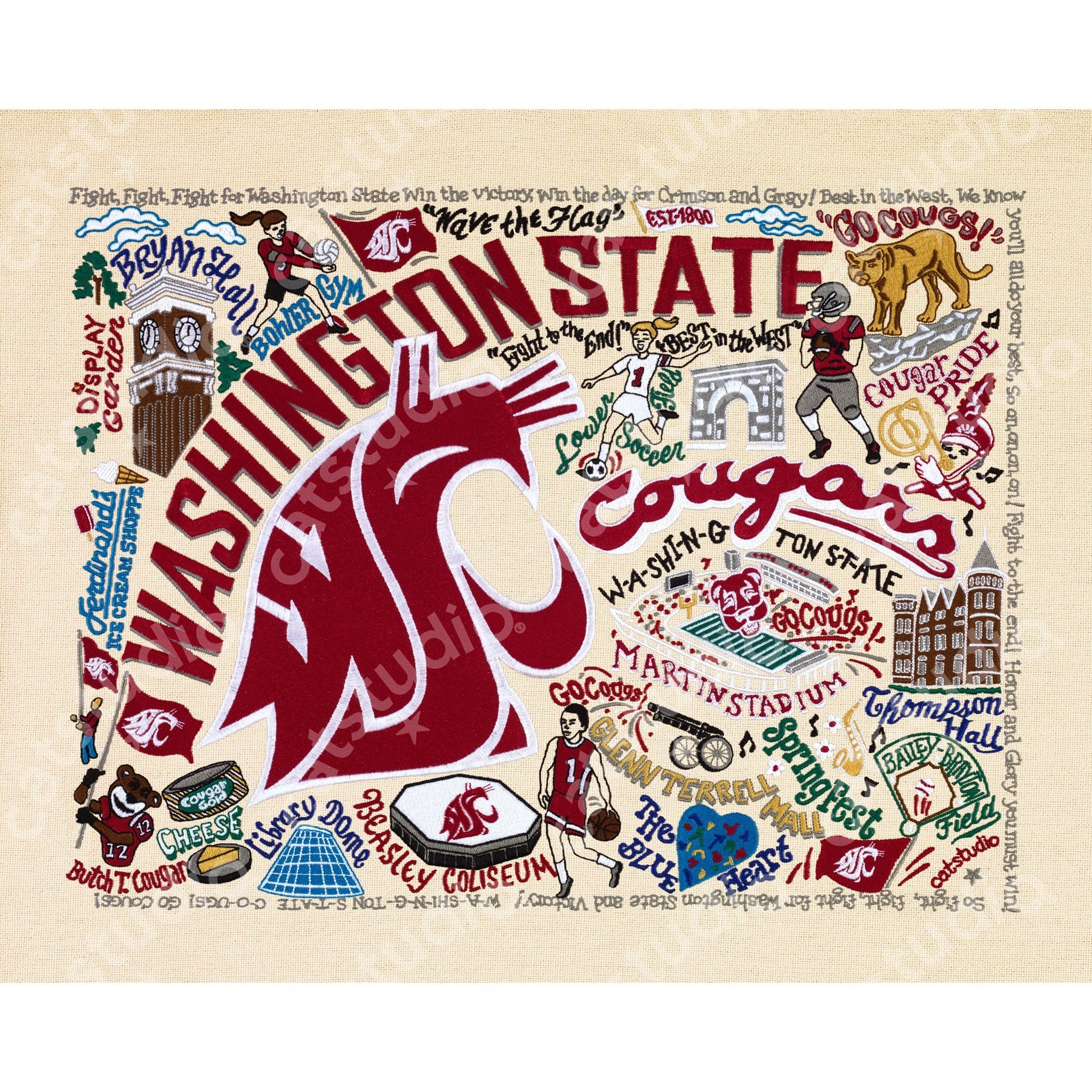 Washington State University Fine Art Print | Collegiate Collection by ...