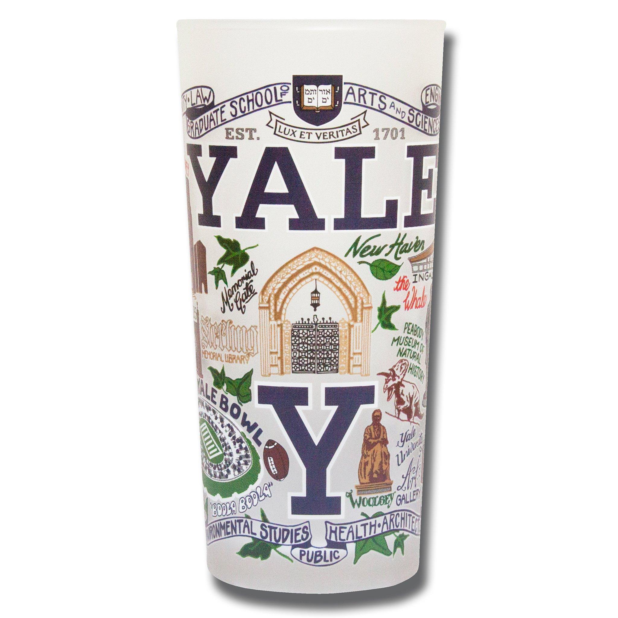 Yale University Drinking Glass | Collegiate Collection by catstudio ...